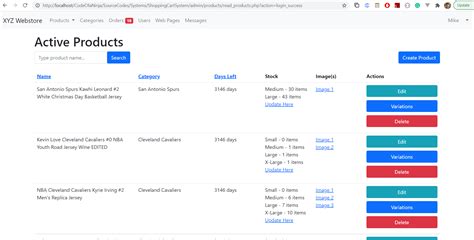 php shopping cart source code download php system