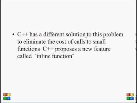 Inline Function In C Part YouTube