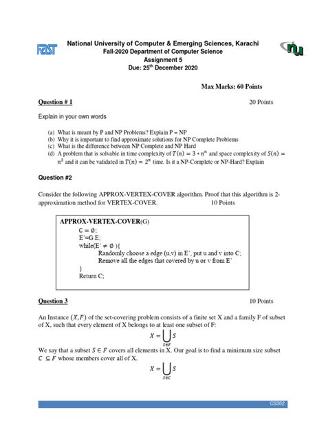 Algo A5 Pdf Time Complexity Computer Science