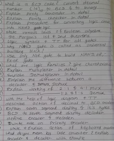 1 What Is A Bcd Code Convert Decimal Studyx