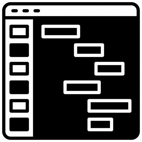 Gantt Chart Bar Progress Schedule Flowchart Icon Download On Iconfinder