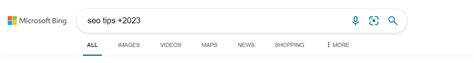 bing advanced search operators and filters