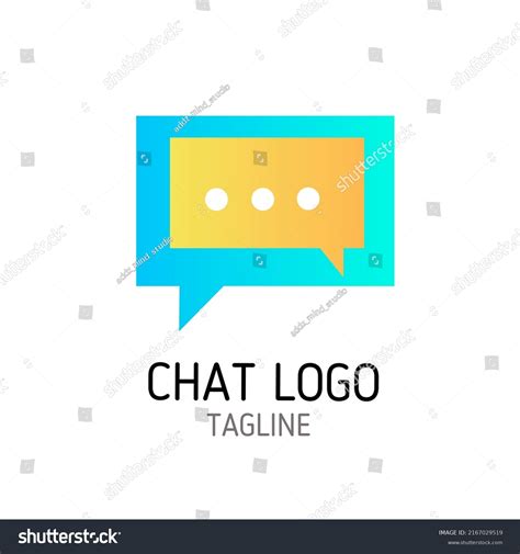 Vector Illustration Chat Logo Designflat Design Stock Vector Royalty