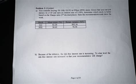 solved problem 2 6 points a you consider buying eli