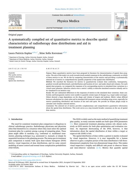Pdf A Systematically Compiled Set Of Quantitative Metrics To Describe Spatial Characteristics
