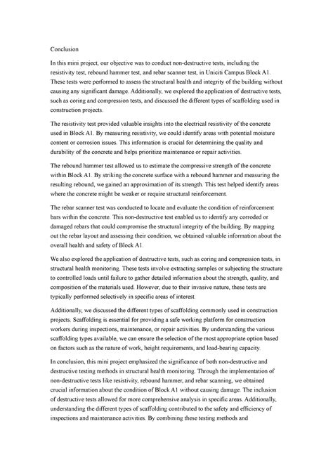 Lee Part Conclusion Sample Conclusion In This Mini Project Our Objective Was To Conduct