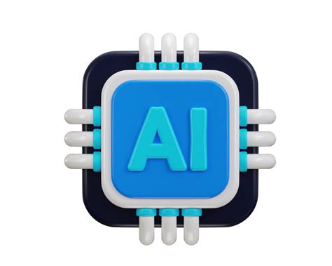 3d Ai Chip Icon For Artificial Intelligence Icon 3d Rendering Illustration 47248115 Png