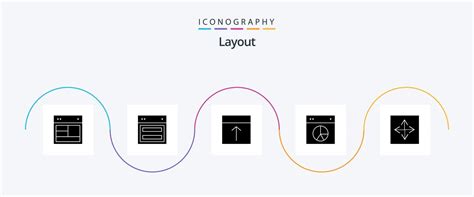 Layout Glyph Icon Pack Including Arrow Angular Layout Ui Layout Vector Art At