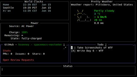 开始使用 Wtf 吧，一款终端仪表板 Linuxstory