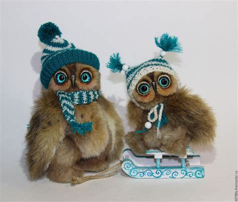 Детвора Совы из войлока Войлочные изделия Поделки совы