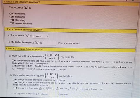 Solved 1 Point Consider The Sequence En 1 2n 11