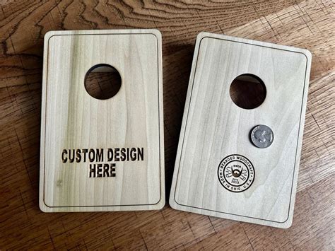 Custom Coinhole Game Board Personalized Wedding Fathers Day Tabletop Cornhole Coint Toss