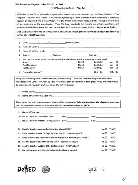 Ehcp Monitoring Form Pdf