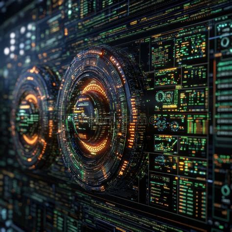 A Cutting Edge Interface In A Futuristic Environment Featuring Digital Charts Graphs And Data