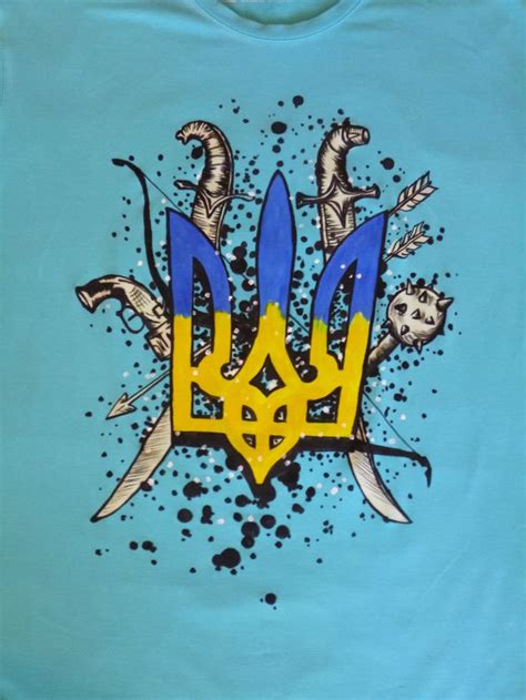 Футболка Трезубец Унисекс р 48 50 Готовая работа