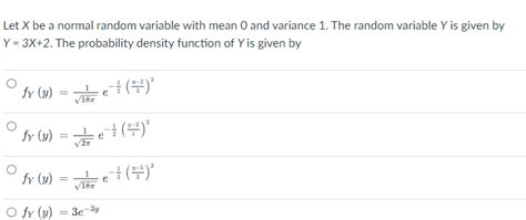 Solved Let X Be A Normal Random Variable With Mean And Chegg