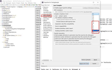 在eclipse或者jenkins运行maven test或者运行testng单元测试的遇到的[error] 不再支持源选项 5。请使用 7