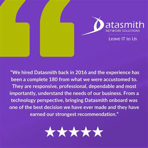 Datasmith Network Solutions On Linkedin Datasmith Msp Clientexperience