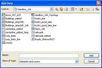 Adding Layers To A MapArcMap Documentation