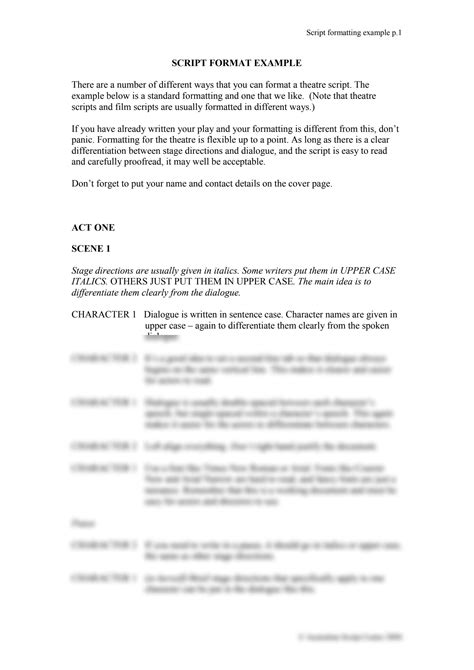 Solution Short Play Script Writing Template Studypool