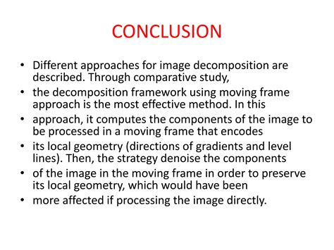 A Decomposition Framework For Image Denoising Algorithms Pptx