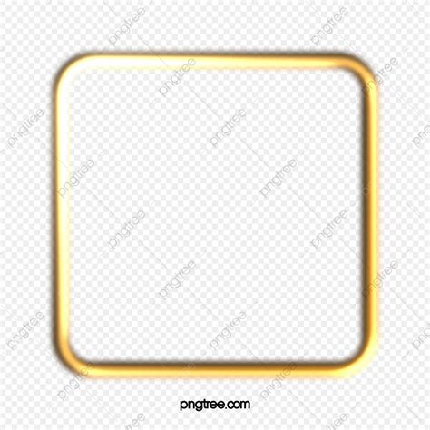 노란색 둥근 사각형 조명 일러스트 효과 테두리