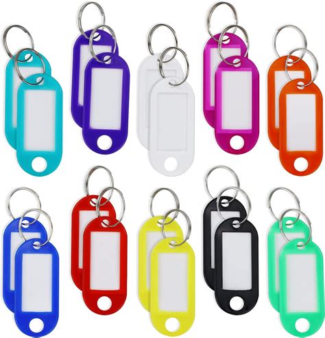 Key Tags With Labels Key Fobs With Labels Key Rings With Tags Multi