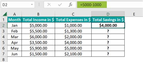 Excel Subtraction Formula Function Examples How To Use