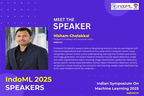 Indoml 🎓 Announcing The Tutorial Chair Indoml 2025 Facebook