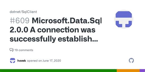 microsoft data sqlclient 2 0 0 a connection was successfully