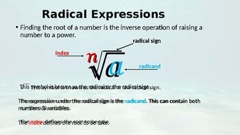 Day Simplifying Radicals PPT By Keep It Integrated TPT