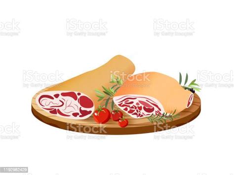 고기 세트의 컷 흰색 배경에 격리된 개체입니다 벡터 만화 일러스트레이션입니다 고기에 대한 스톡 벡터 아트 및 기타 이미지 고기 농장 돼지 Istock