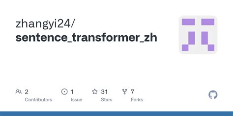 Github Zhangyi Sentence Transformer Zh