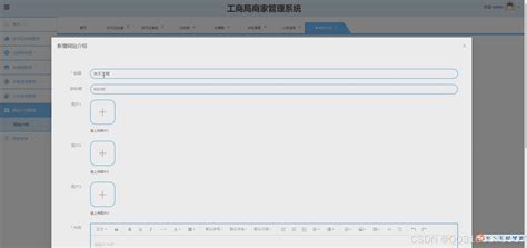 java springboot vue3工商局商家年检管理系统 源码 lw部署安装 年报系统源码 csdn博客