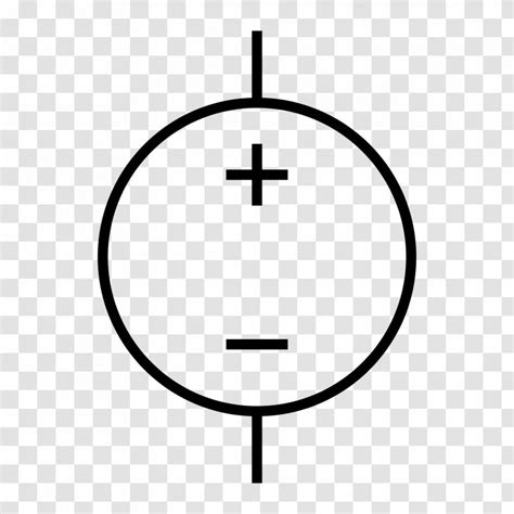 Voltage Source Electronic Symbol Electric Potential Difference Direct