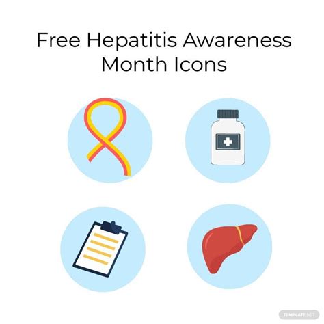 Hepatitis Awareness Month Icons In Eps Illustrator  Psd Png Svg