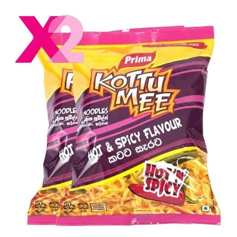 Prima Kottu Mee Hot And Spicy 2 Pack 160g Maharaja Super