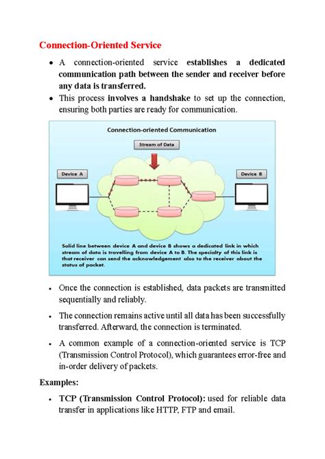 Connection Oriented Vs Connectionless Services A Comparative Study