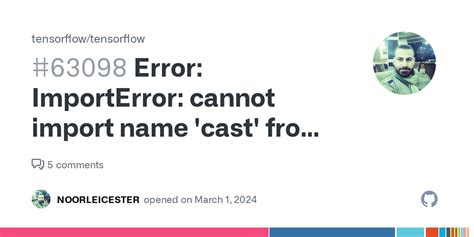 Error Importerror Cannot Import Name Cast From Partially Initialized Module Kerassrc