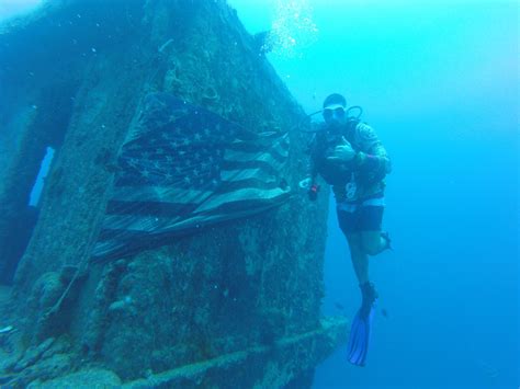 First Dive Open Water Certified American Tanker Guam Rscuba