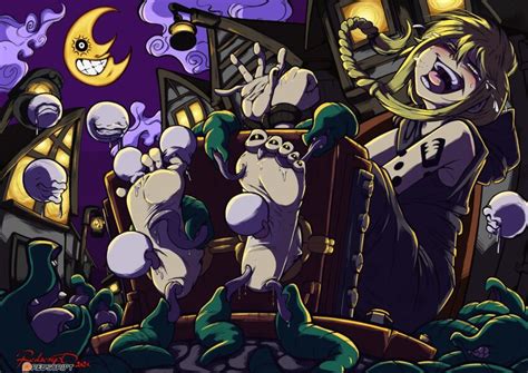 Redscript77 Artist Medusa Gorgon Soul Eater 1girl Arm Tattoo Artist Name Barefoot Bdsm