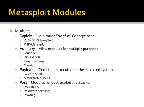 PPT Introduction To Metasploit Exploiting Web Applications PowerPoint Presentation ID