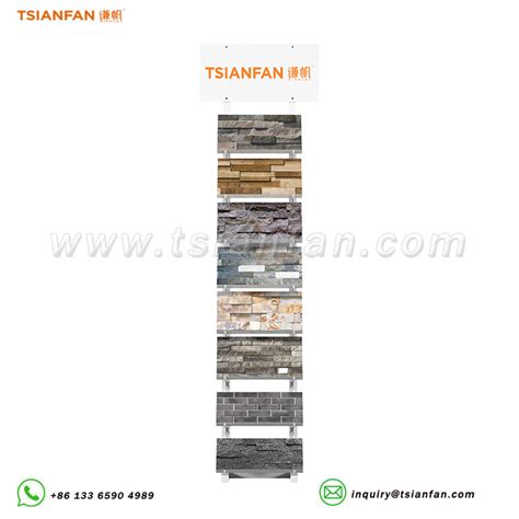 Sturdy Cultured Stone Display Rack Triangular Display Stand Sw051