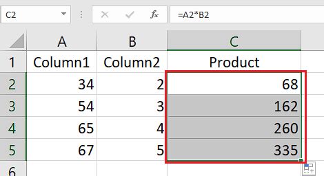 How To Multiply Columns In Excel 3 Simple Methods