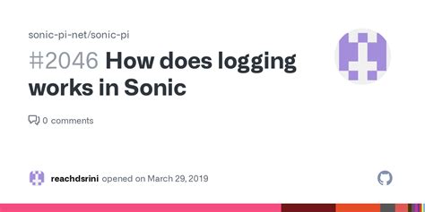 How Does Logging Works In Sonic Issue Sonic Pi Net Sonic Pi GitHub