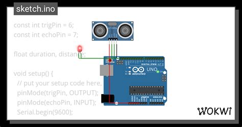 Ultra Sonic Sensor Wokwi Esp32 Stm32 Arduino Simulator