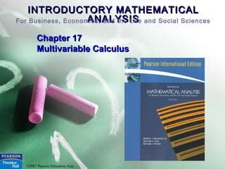 Chapter Multivariable Calculus Ppt