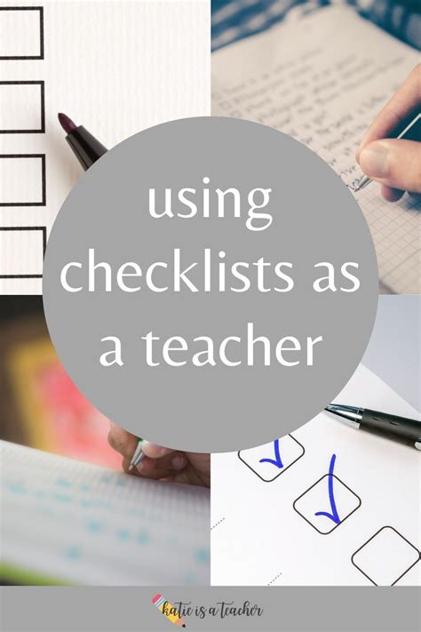 13 Innovative Ways To Use Checklists To Organize Your Classroom And Tasks Artofit