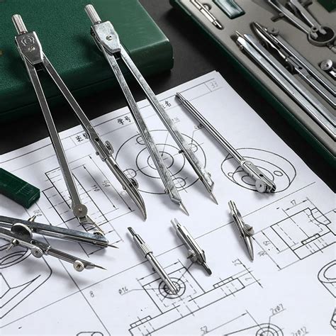 9 And 23 Sets Of Compasses Professional Engineering Machinery Design