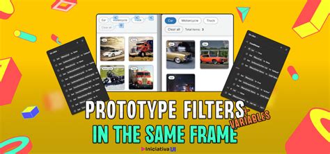 Prototype Filters In The Same Frame Variables Figma